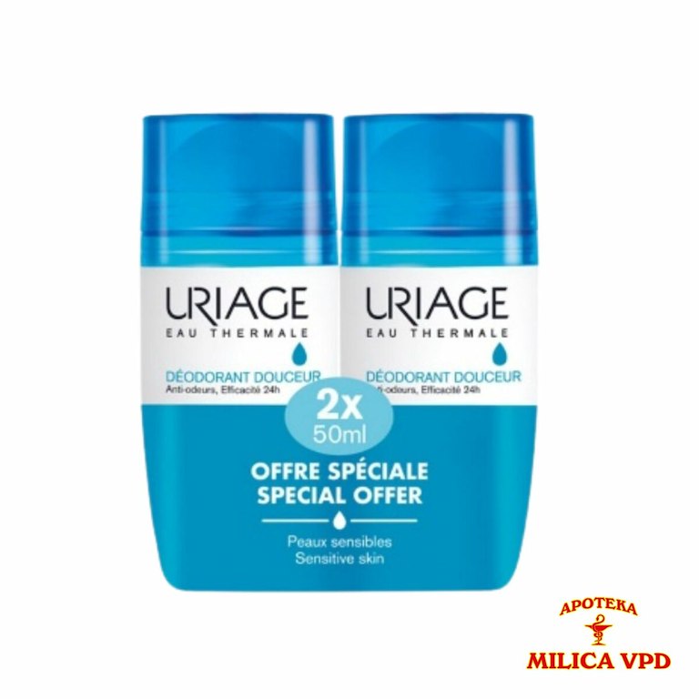 Uriage Eau thermale roll-on power 3 specijalna ponuda 2x50ml