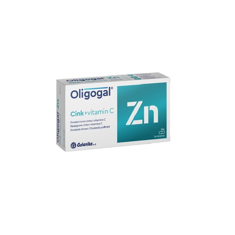 Oligogal Zn+vitamin C kapsule A 30