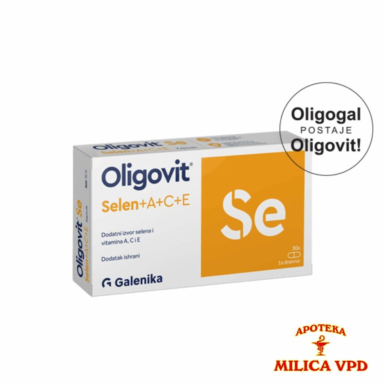 Oligogal Se kapsule A 30