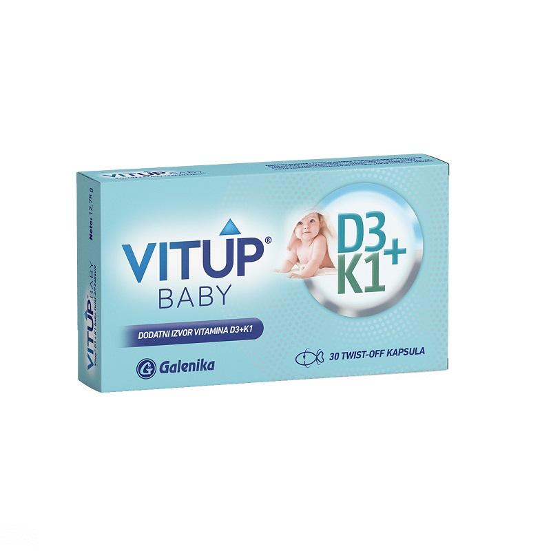 Vitup D3+K1 Baby twist-off kapsule A 30