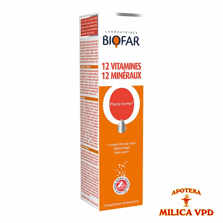 Biofar Vital 12 vitamina i 12 minerala 20 šumećih tableta