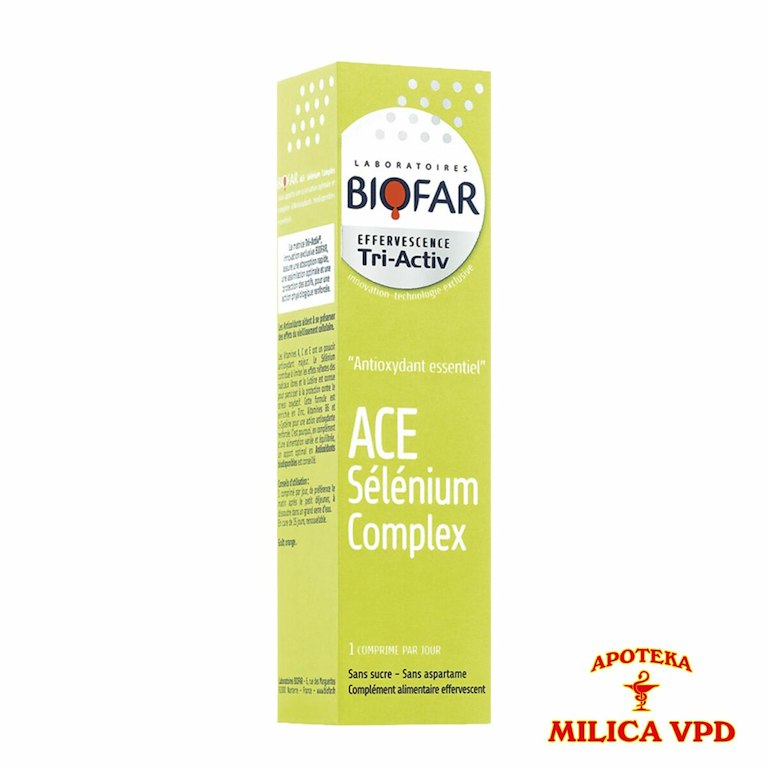 Biofar Vital ACE Selen – Cink 20 šumećih tableta