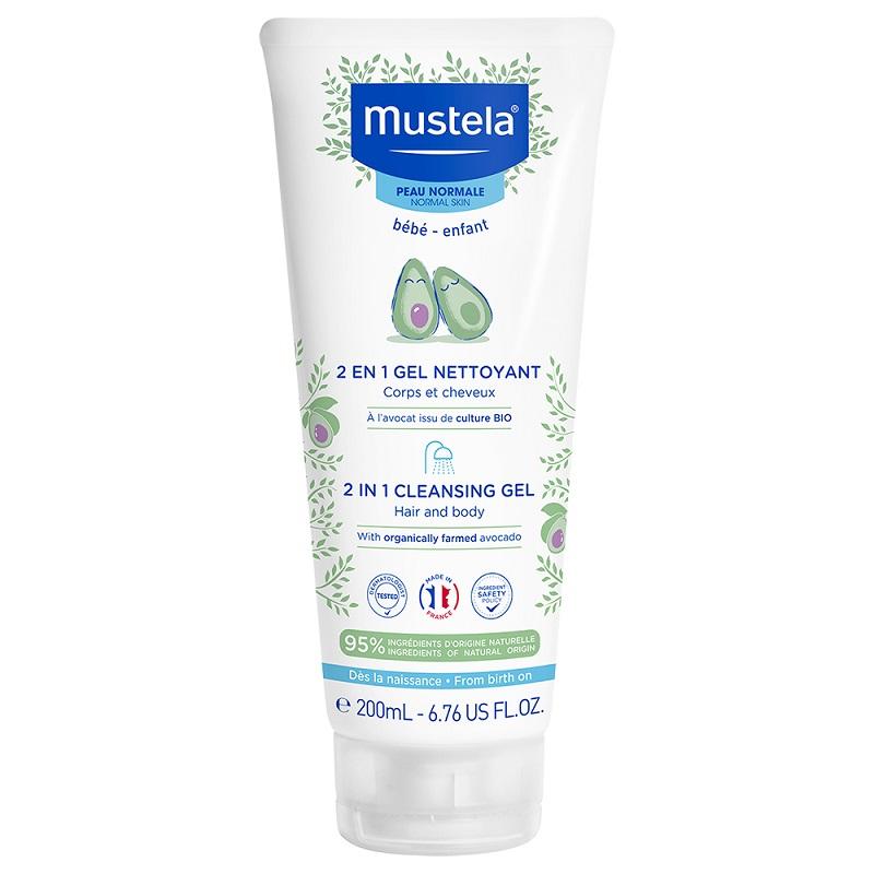 Mustela 2 u 1 šampon za pranje kose i tela 200ml