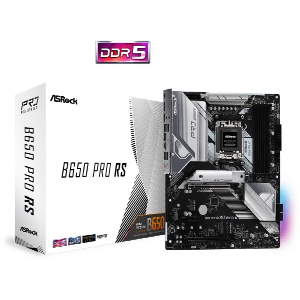 ASROCK Matična ploča AM5 B650 PRO RS 90-MXBL10-A0UAYZ siva