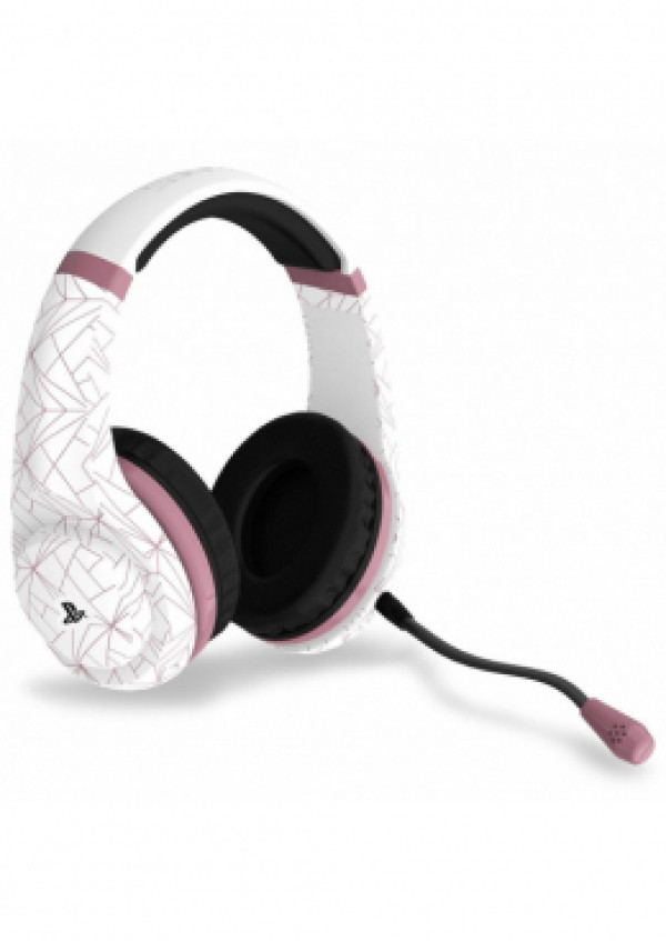 PS4 Rose Gold Edition Stereo Gaming Headset - Abstract White