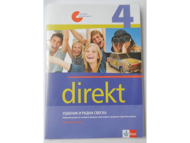 Nemački jezik Direkt 4,udžbenik i radna sveska + 2 CD-a