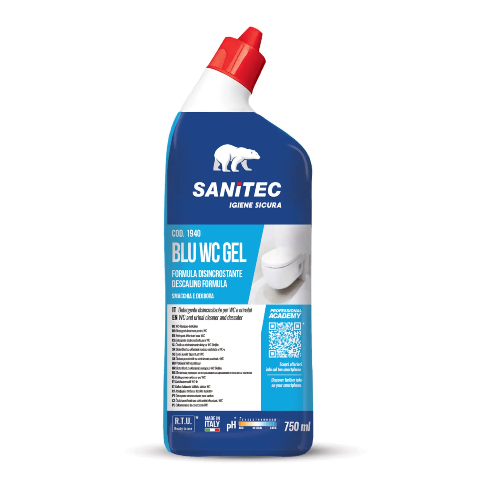 SANITEC Sredstvo za čišćenje kupatila Blu WC Gel 750ml