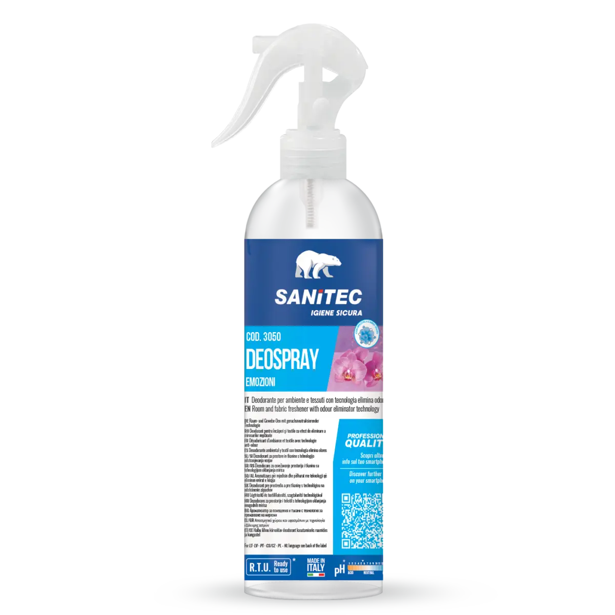 SANITEC Osveživač prostorija i tkanina Deo Spray Emozioni 300ml