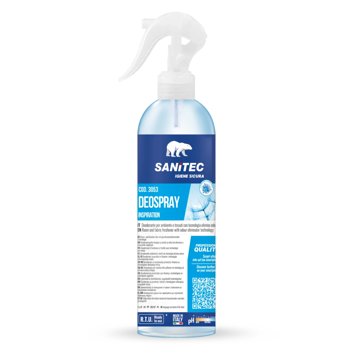 SANITEC Osveživač prostorija i tkanina Deo Spray Inspiration 300ml