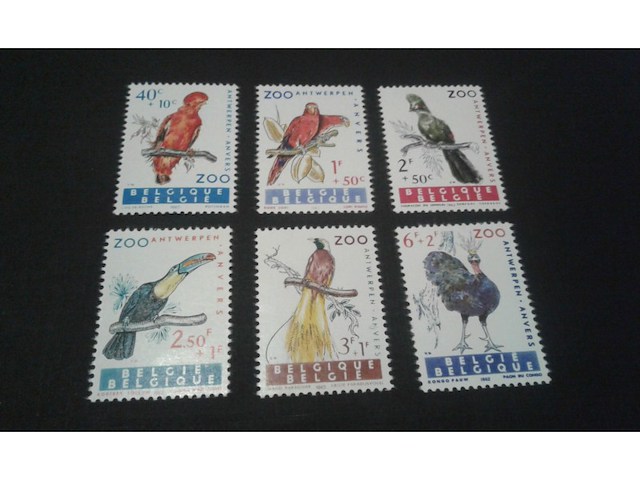 Belgija egzotične ptice serija iz 1962. god.