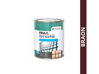 TRITONEX emajl za metal 3 u 1 rapid 0.75l braon