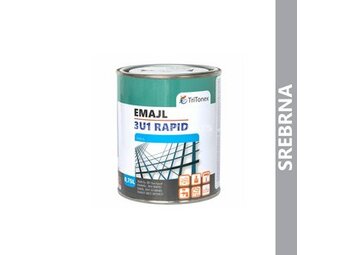 TRITONEX emajl za metal 3 u 1 rapid 0.75l srebrna