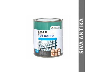 TRITONEX emajl za metal 3 u 1 rapid 0.75l siva antika