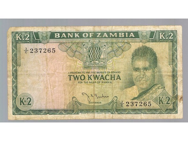 Zambija 2 kwacha 1969