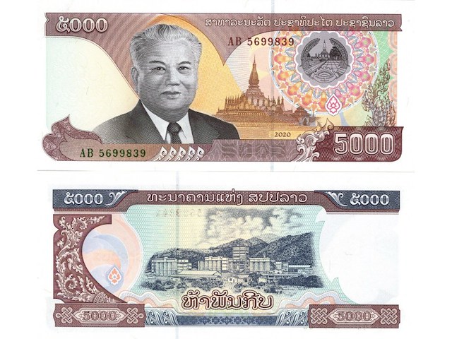 LAOS 5000 Kip 2020 (2022) UNC, P-41