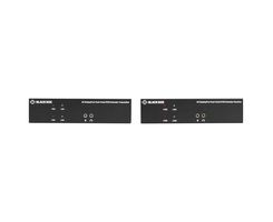Black Box KVM Extender over CATx - 4K, Dual-Head, DisplayPort, USB 2.0, Serial, Audio, Local Video