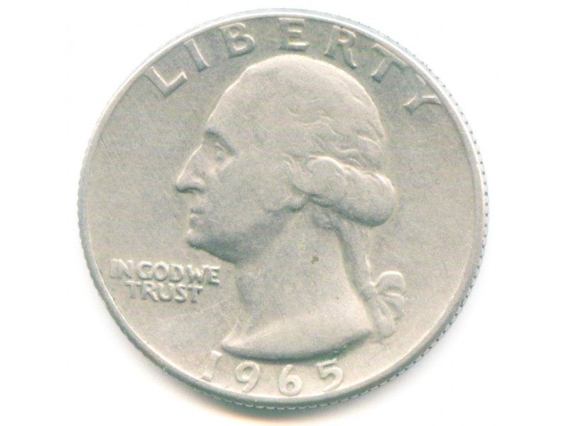 USA 1/4 dollar 1965