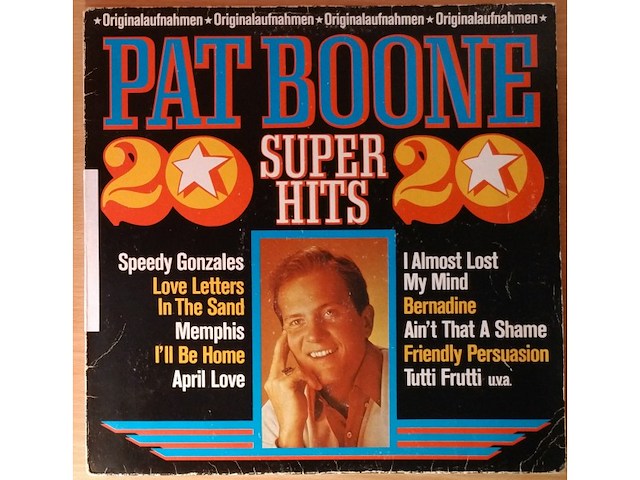LP PAT BOONE - 20 Super Hts (1980) Austria, G+