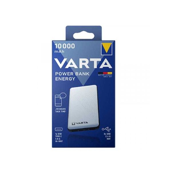 VARTA Power bank Energy, 10000 mAh, bela