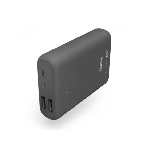 HAMA Power bank Supreme 10HD, 10000 mAh, crna