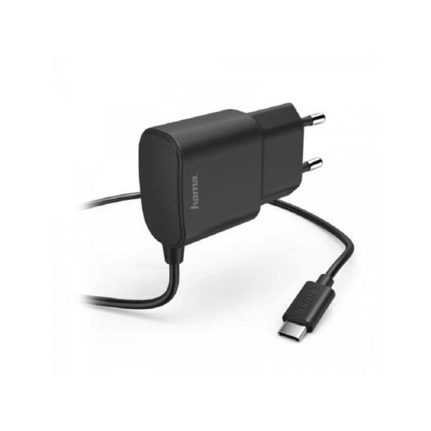 HAMA Kućni punjač, USB Tip-C, 2.4 A 183242, crna