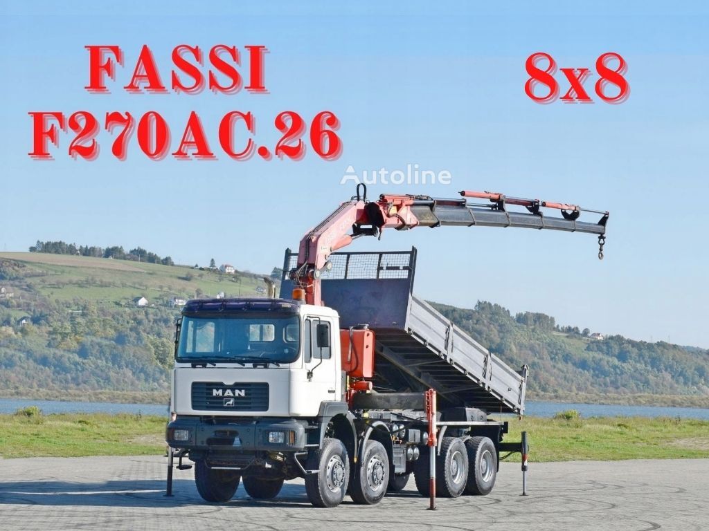 MAN 41.460 *FASSI F270AC.26 * 8x8 ! TOPZUSTAND kiper