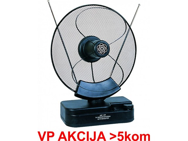 GMB-028 ** Gembird Antena sobna sa pojacalom, UHF/VHF, dobit SADA SA 36dB, diam 31cm, 220v+12V(925)