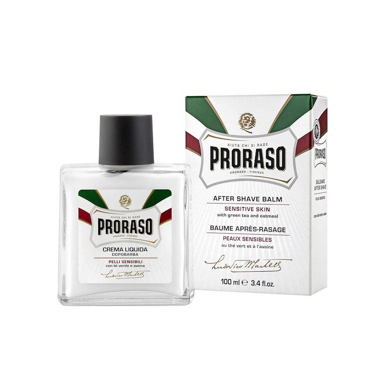 PRORASO after shave balzam Green tea & Oatmeal – Sensitive 100 ml