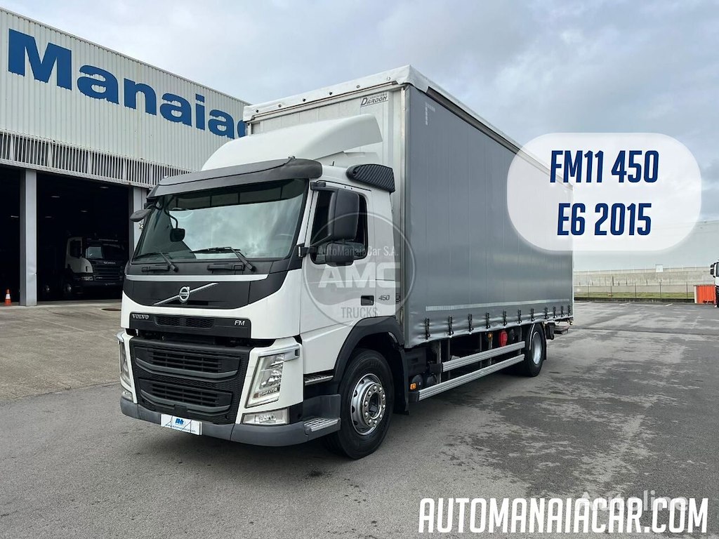 Volvo FM11 450 EURO6 4X2 CORTINAS 2015 kamion sa klizna zavesa cerada