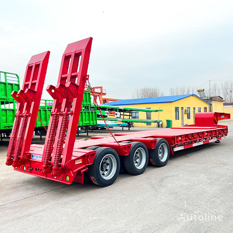 TITAN New 3 Axle Low Bed Trailer Truck for Sale Price - W poluprikolica sa niskom platformom