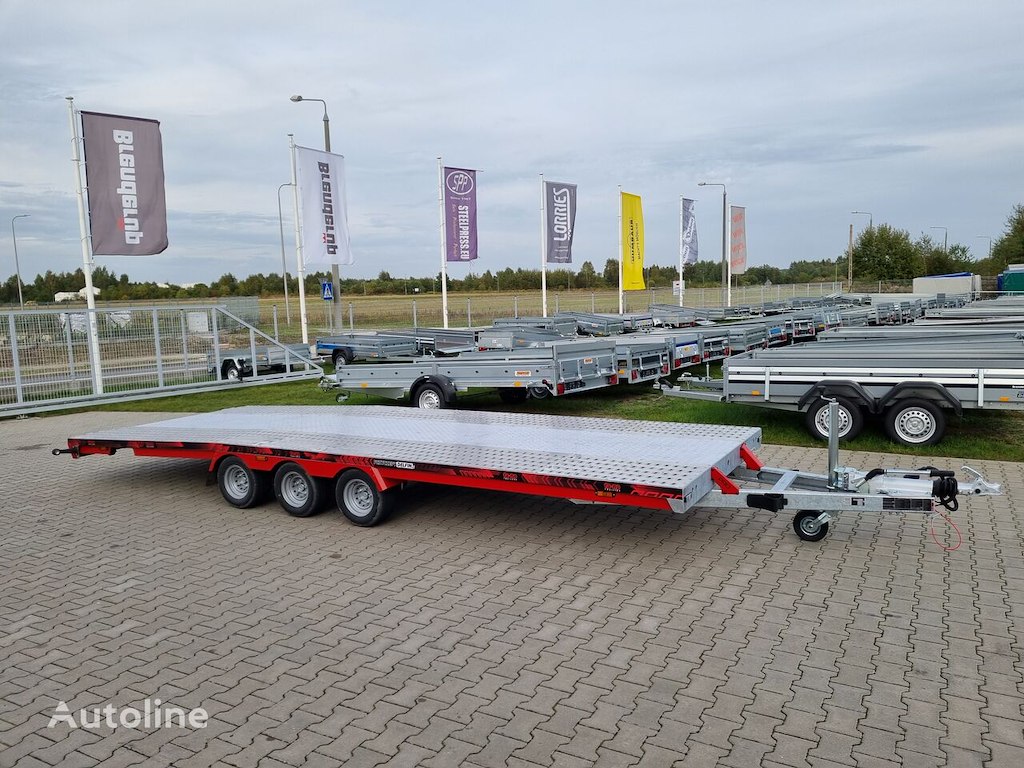 Nova TA-NO Scorpio 60 PREMIUM 3 axle car trailer 6m alu floor 3500kg GVW prikolica autotransportera