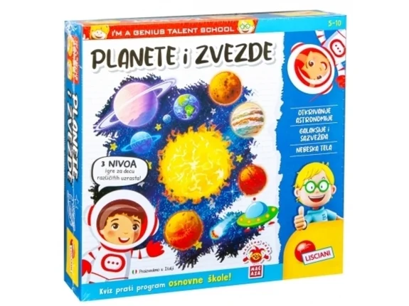 Lisciani Mali Genije SR Edukativni set Planete i zvezde RS100521