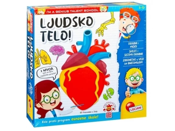 Lisciani Mali Genije SR Edukativni set Upoznaj ljudsko telo RS100538
