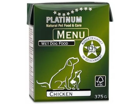 Platinum Hrana za pse Menu Chicken 375g