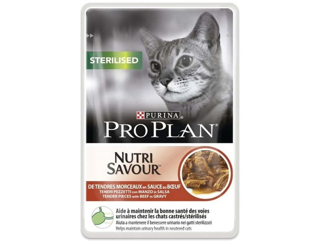 Purina Pro Plan Hrana za mačke Nutri savour Sterilised govedina 85g