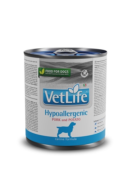 Vet Life Hypoallergenic Pork and Potato – 6×300 g
