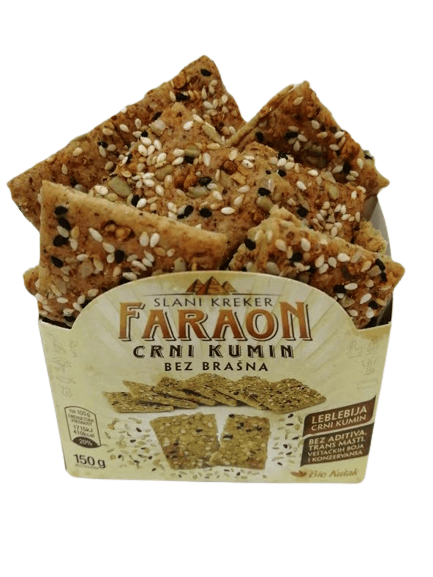 Faraon kreker sa crnim kuminom 150g Bio Kutak