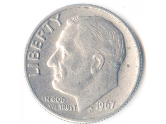 USA 1 dime 1967