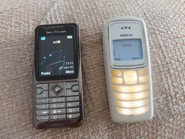 Sony Ericsson K530i i Nokia 2100