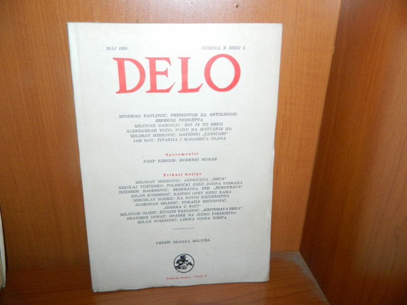 Časopis Delo 5/1964 Kirigin, Vučo, Kot