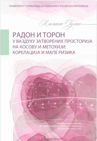 Радон и торон у ваздуху затворених просторија на Косову и Метохији - корелација и мапе ризика