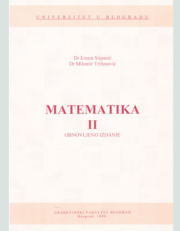 Matematika II – Obnovljeno izdanje