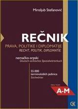 Rečnik prava, politike i diplomatije: Nemačko/srpski (dva toma), preko 55.000 terminoloških jedinica i preko 4.000 relevantnih skraćenica