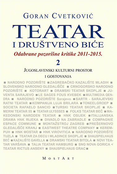 Teatar i društveno biće - Knjiga 2 JUGOSLAVENSKI KULTURNI PROSTOR I GOSTOVANJA: odabrane pozorišne kritike 2011-2015