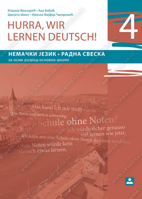 HURRA WIR LERNEN DEUTSCH 4 - RADNA SVESKA za 8. razred osnovne škole