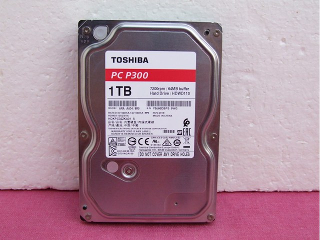 Toshiba 1TB hard disk SATA 3.5 inca 100% health+GARANCI