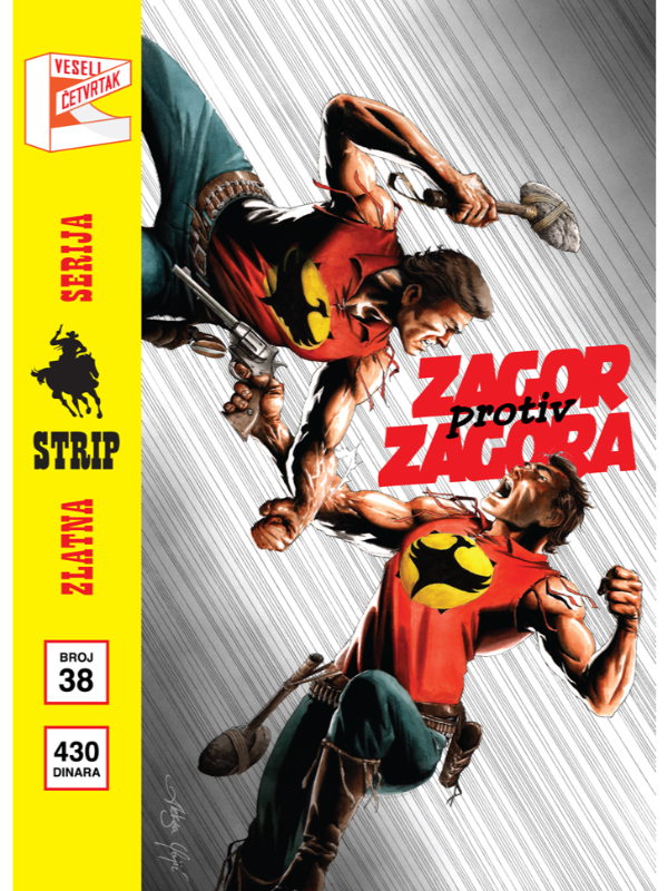 Zlatna serija 38 korica D Zagor Zagor protiv Zagora