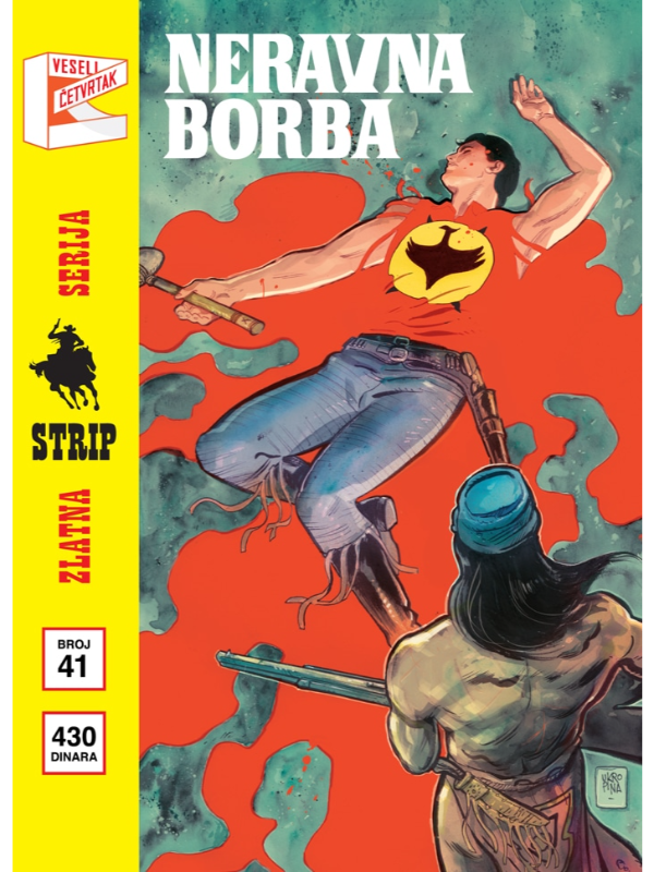 Zlatna serija 41 korica B Zagor Neravna borba