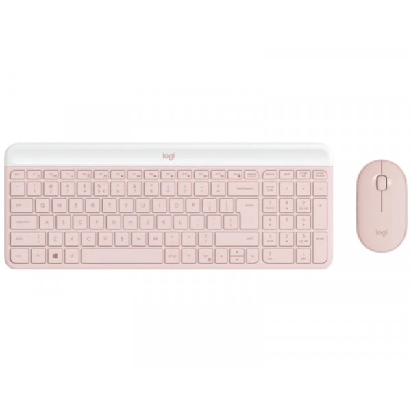 Logitech MK470 Wireless Desktop US Roze tastatura + miš