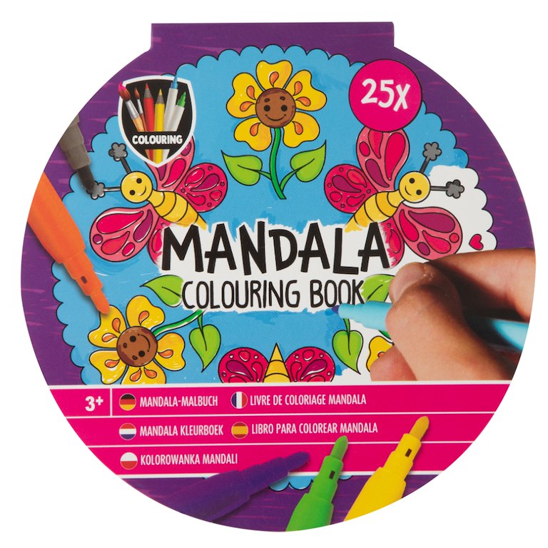 Mini mandala bojanka – cveće